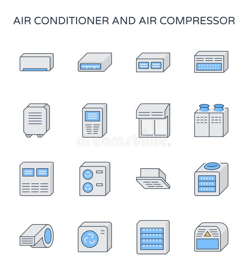 Compressor Icon Set Stock Illustrations – 3,214 Compressor Icon Set ...
