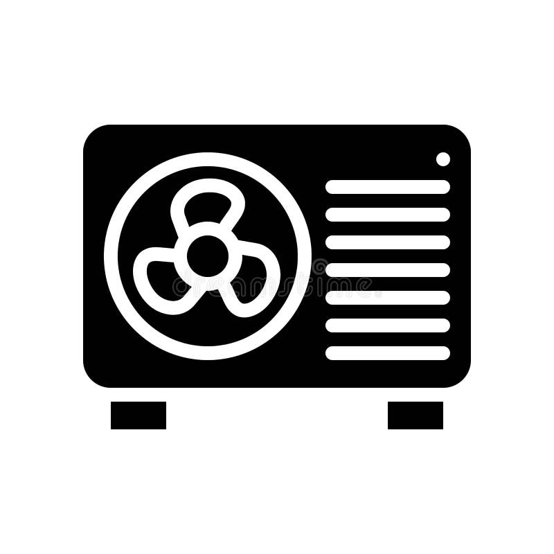 Air Conditioner Compressor Unit Vector Illustration, Isolated Solid ...