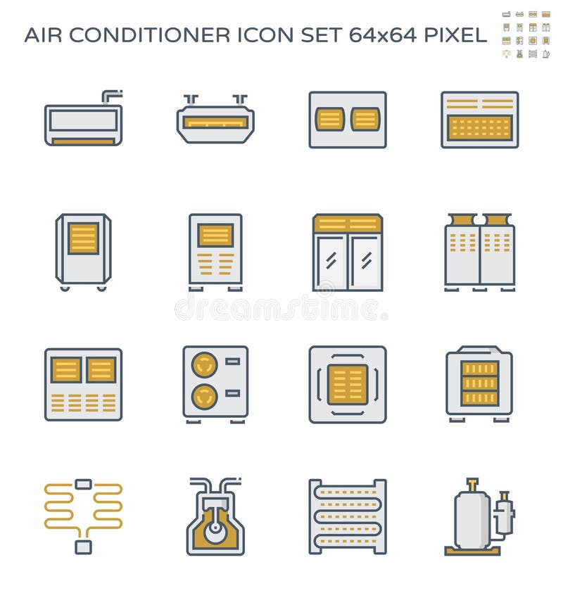 Air conditioner icon stock vector. Illustration of icon - 189869870