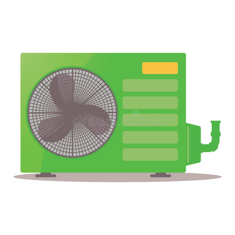 Air Conditioner Compressor. Vector Illustration Decorative Design Stock ...