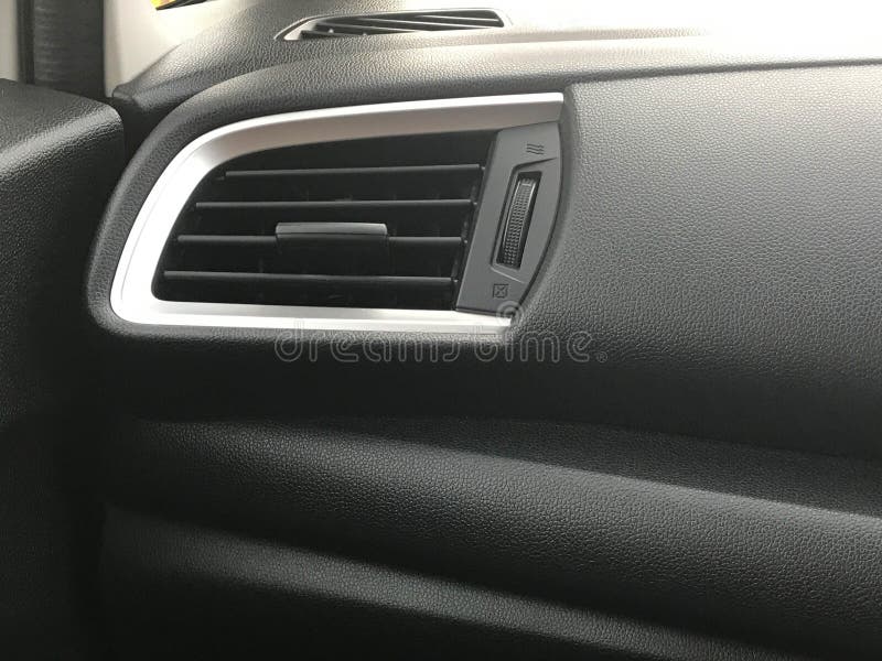 Air Conditioner Control Panel in Modern Car Stock Photo - Image of ...
