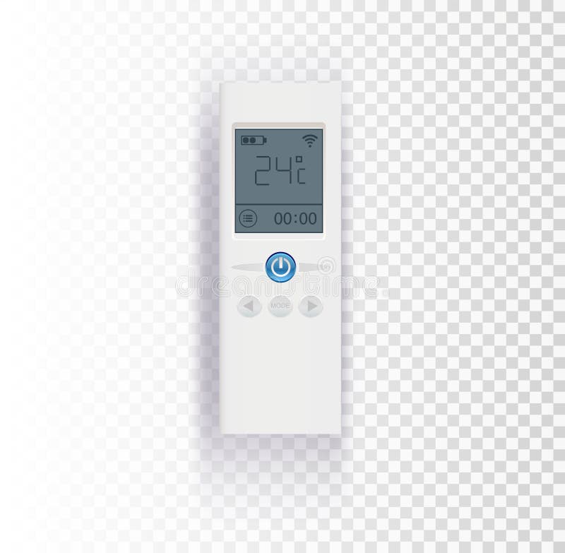 Air Conditioner Control Futuristic Panel. Digital Interface Car Air ...