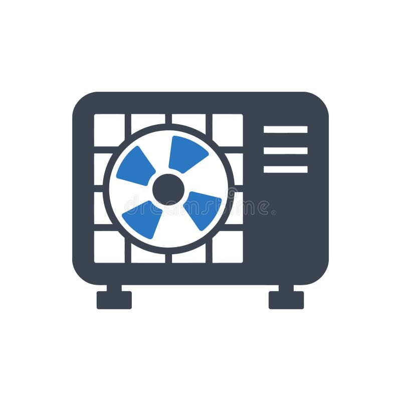 Air Conditioner External Unit Icon Stock Vector - Illustration of ...