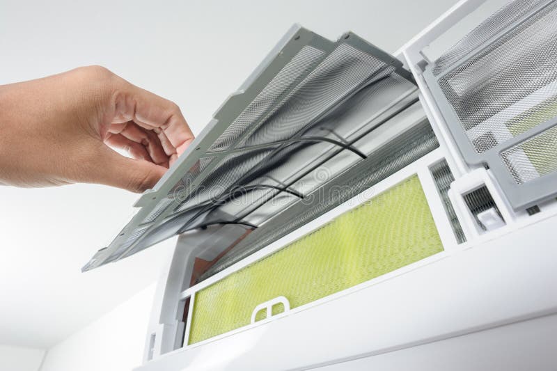 Air conditioner filter stock photo. Image of panel, conditioner - 79926522