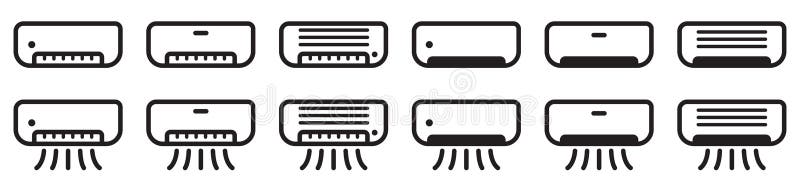 Air Conditioner Icon, Ac Symbol, Cool Ventilation Stock Vector ...