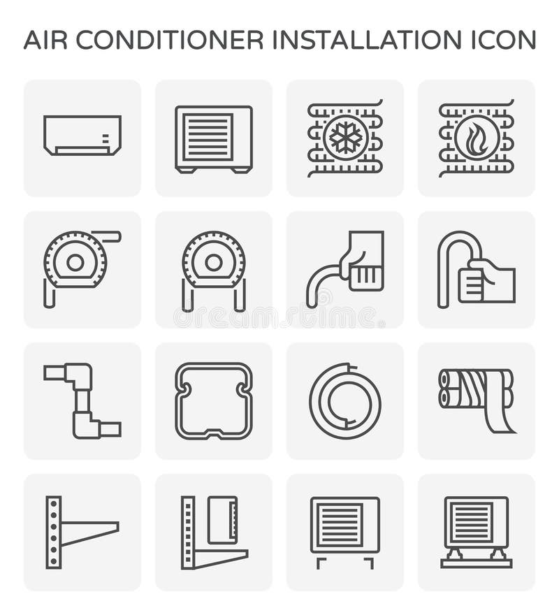 Air conditioner icon stock vector. Illustration of cover - 173549445
