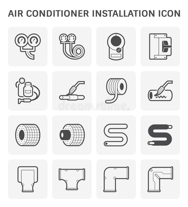Air conditioner icon stock vector. Illustration of cold - 151622197