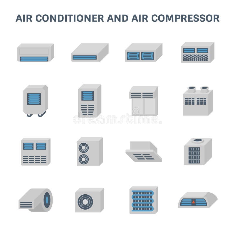 Air conditioner icon stock vector. Illustration of condenser - 102794982