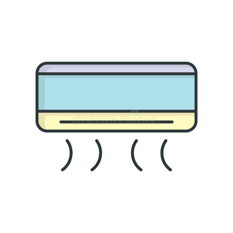 Air Conditioner Icon Vector Design Templates Isolated on White ...