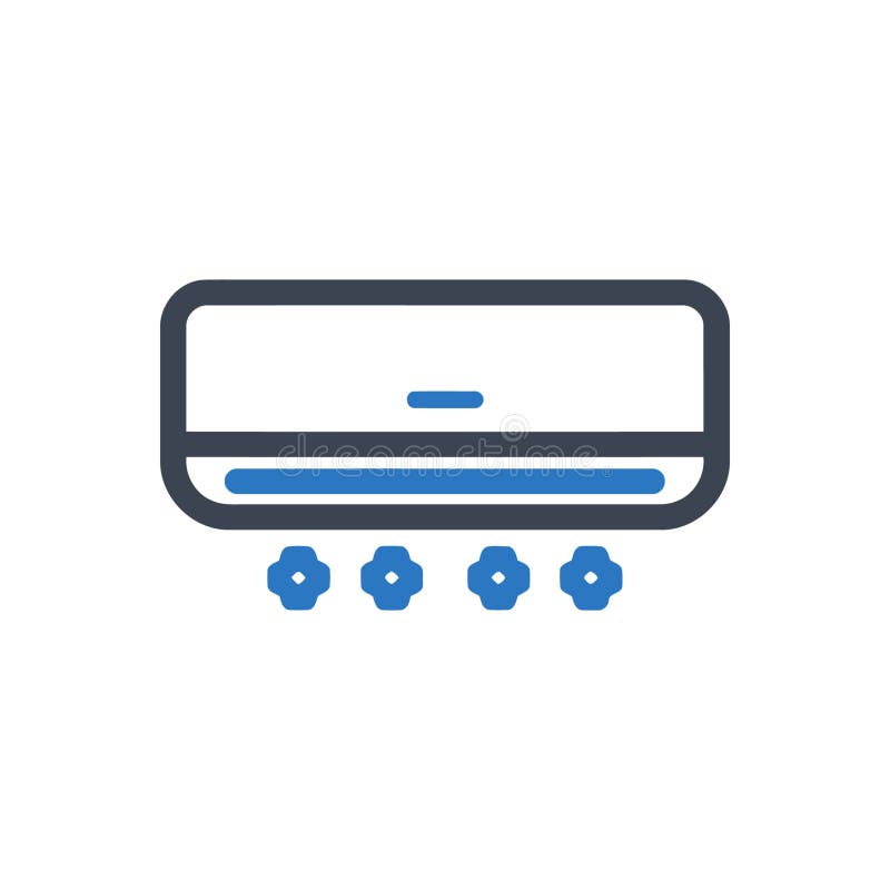 Air Conditioner Icon stock vector. Illustration of symbol - 372766656