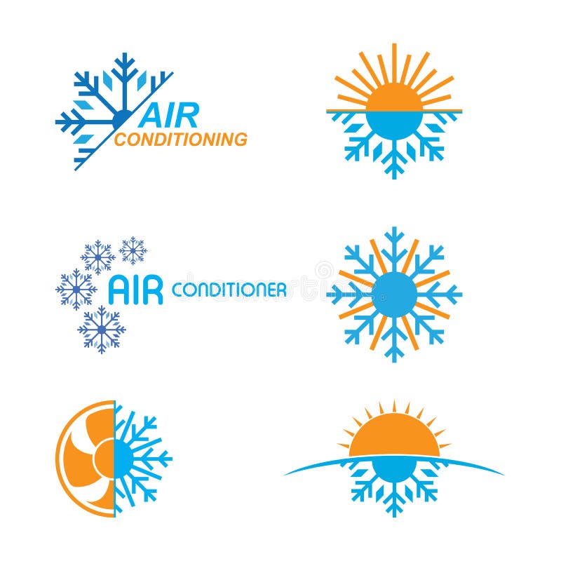 Air conditioner logo icon stock vector. Illustration of simple - 266470005
