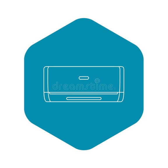 Air Conditioner Machine Icon, Outline Style Stock Vector - Illustration ...