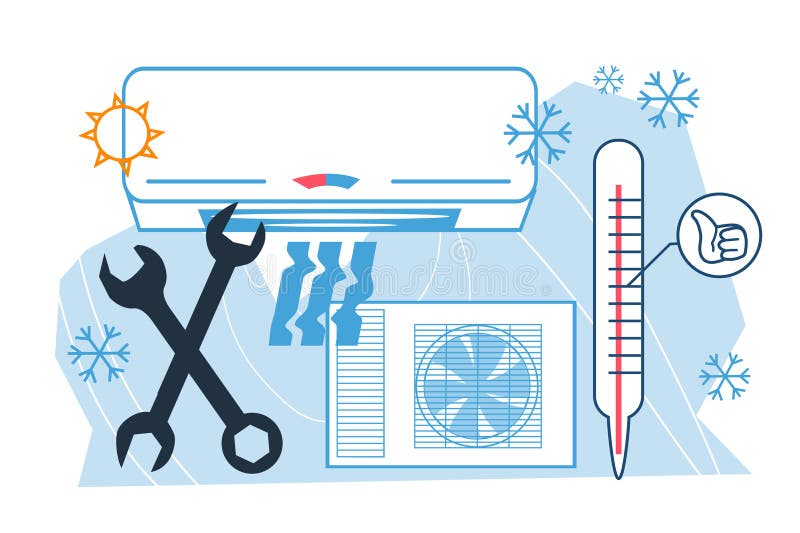 Air Conditioner Services Stock Illustrations – 347 Air Conditioner ...