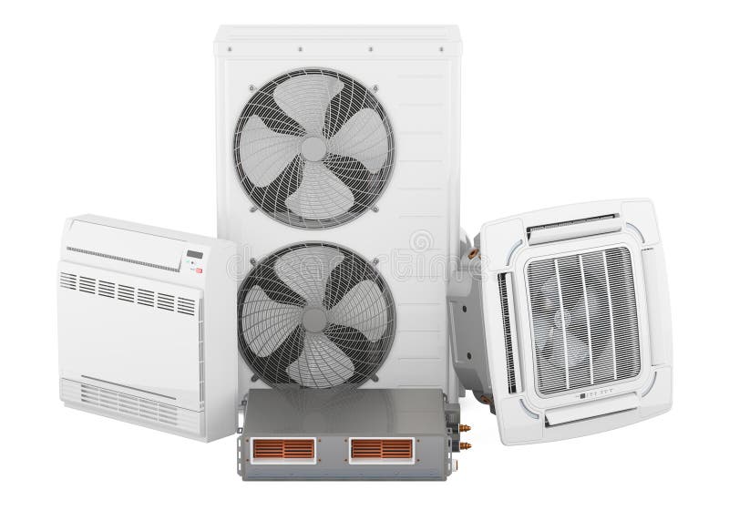 Air Conditioner Outdoor Compressor Multi-zone Unit, Ceiling Cassette ...