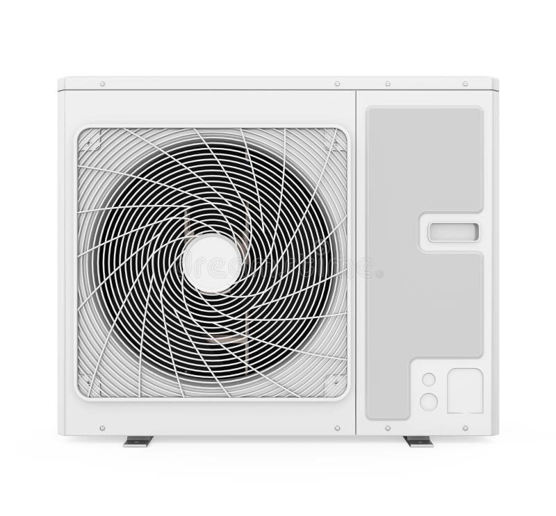 Outdoor Unit of the Air Conditioner Two-fan Stock Vector - Illustration ...