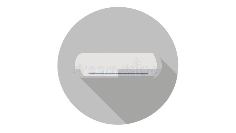Air Conditioner Outline Minimal Flat Style Illustration, Vector Design ...