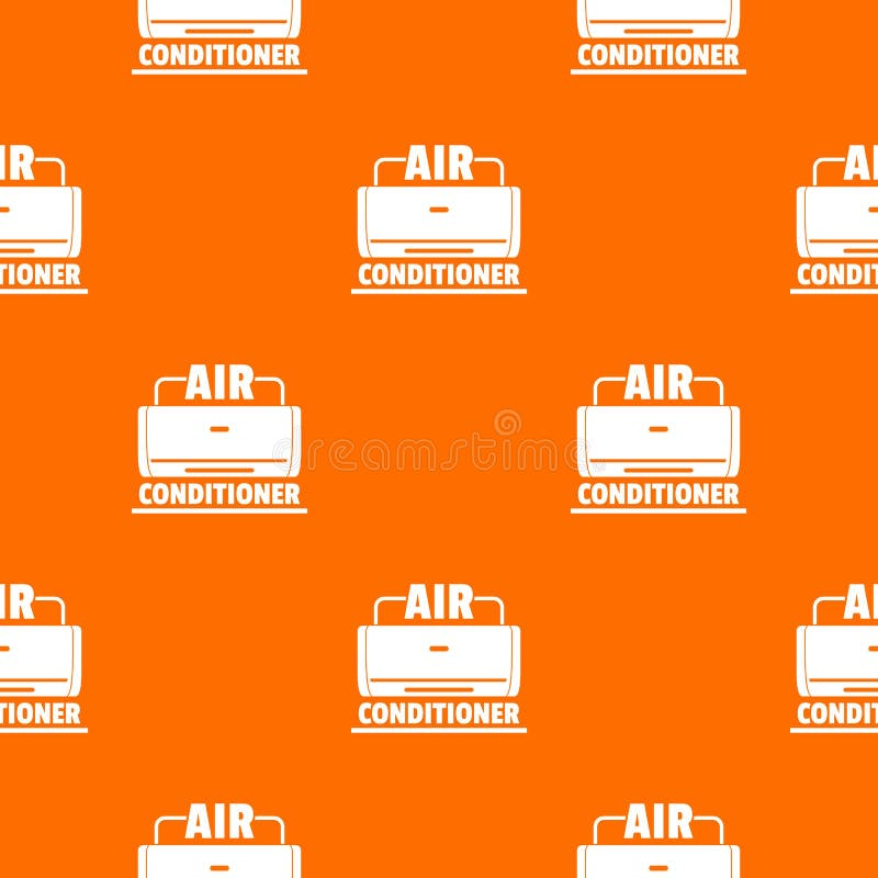 Air Conditioner Pattern Vector Orange Stock Vector - Illustration of ...