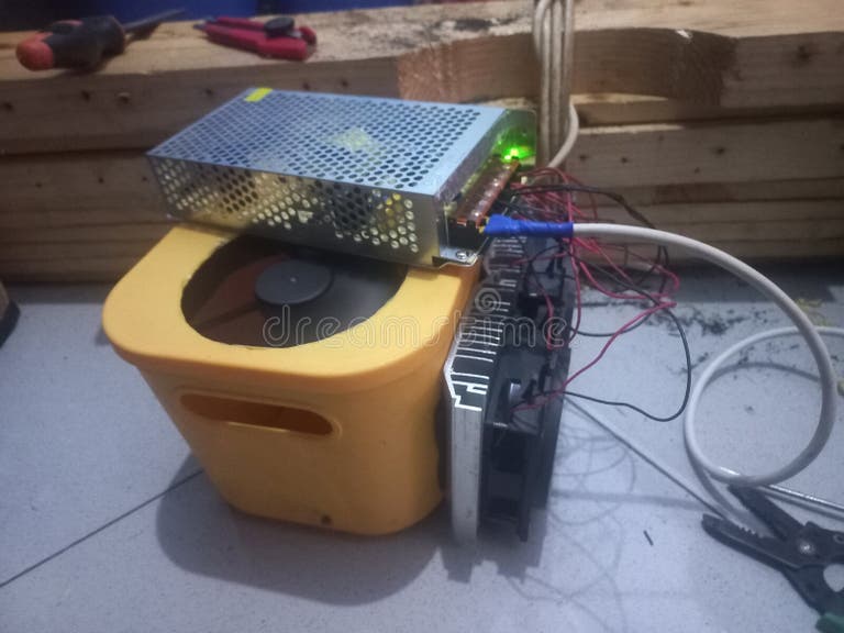 Air Conditioner Peltier Model Project Stock Image - Image of project ...