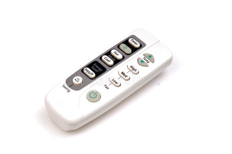 Air Conditioner Remote Control with Smart Home System. Stock Photo ...