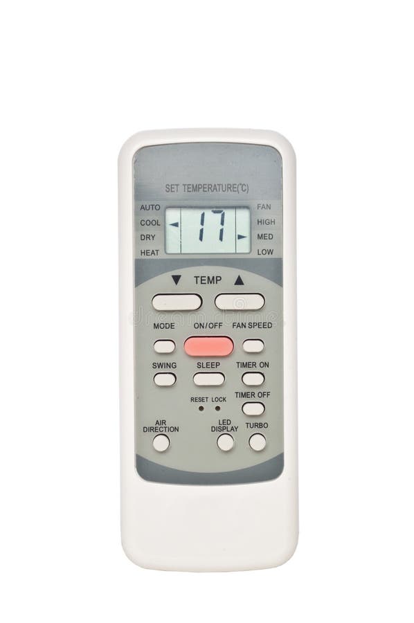 Air Conditioner Remote Control Stock Photo - Image of display, cool ...