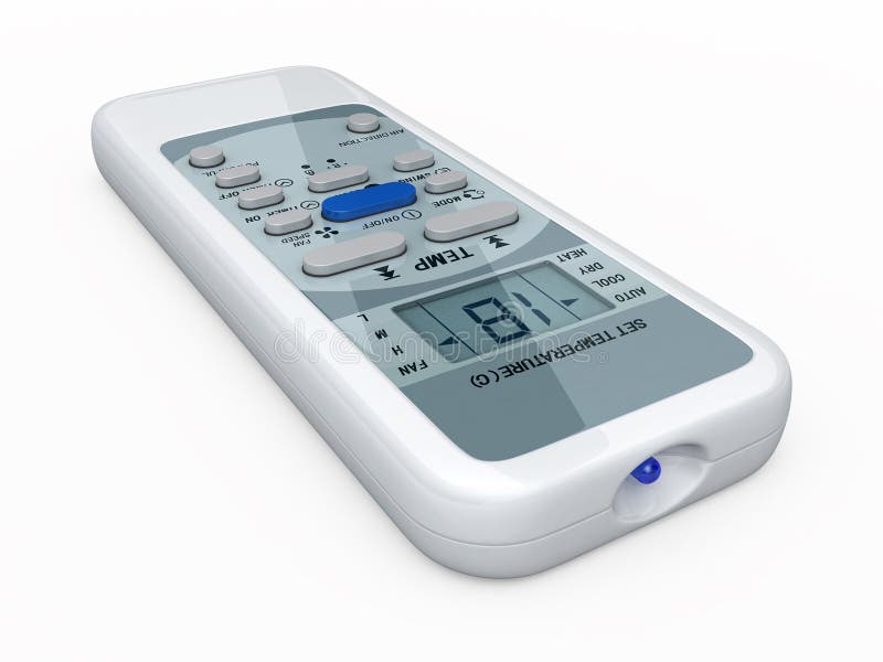 Air Conditioner Remote Control Stock Illustration - Illustration of ...