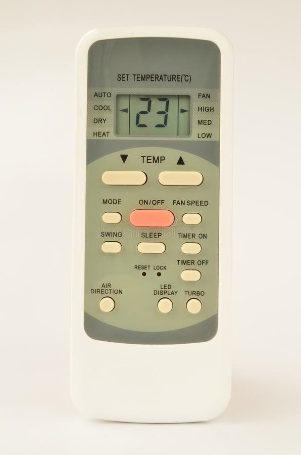 Air Conditioner Remote Control Stock Image - Image of conditioning ...