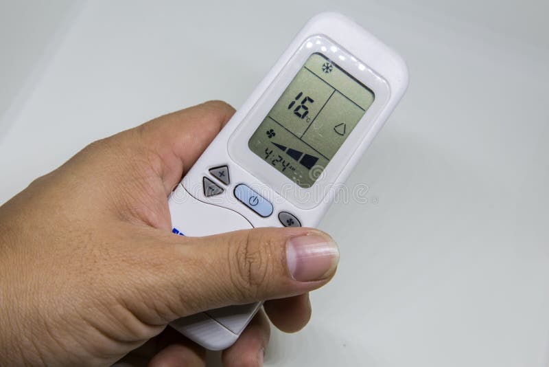 Air Conditioner Remote Control Stock Photo - Image of electric ...