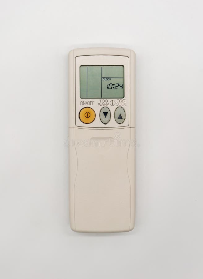 Air Conditioner Remote Isolated on White Background Stock Photo - Image ...
