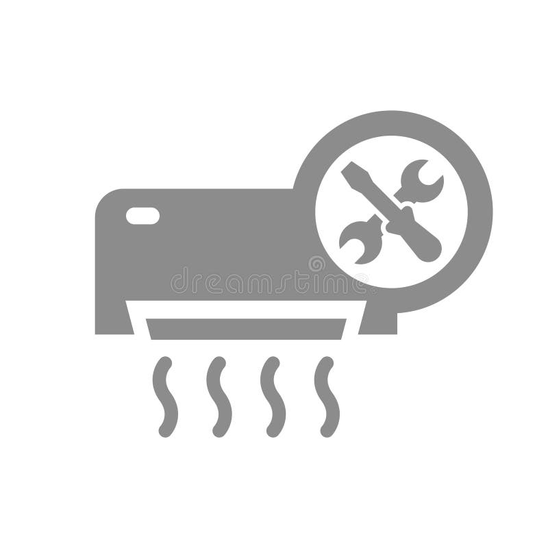 Air Conditioner Repair Vector Icon Stock Vector - Illustration of ...