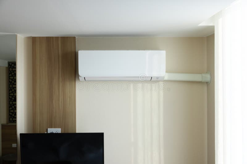 Air Conditioner in Room for Cool Climate Stock Image - Image of comfort ...