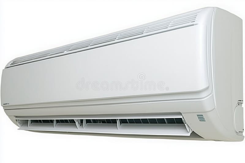 Air Conditioner Split Unit Isolated on White Background Stock Image ...