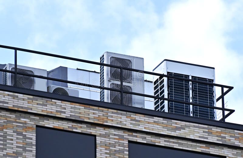 Air conditioner system stock image. Image of business - 236983775