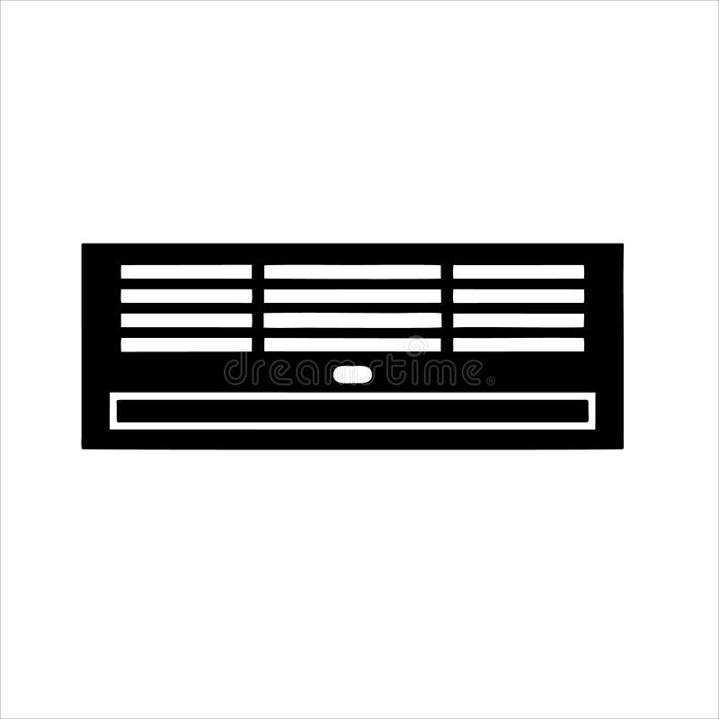 Air Conditioner Temperature Vector Icon. Filled Flat Sign for Mobile ...