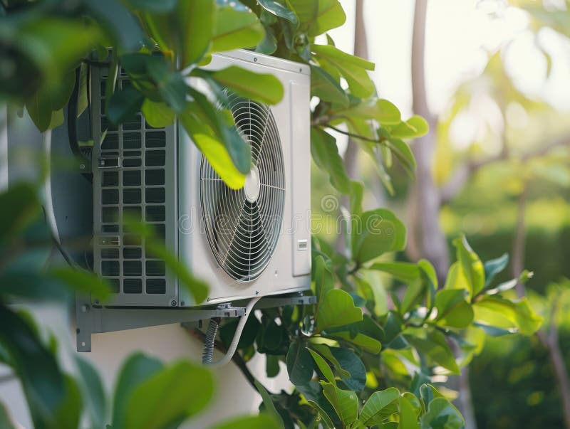 Air Conditioner Tree Top stock image. Image of environment - 374302281
