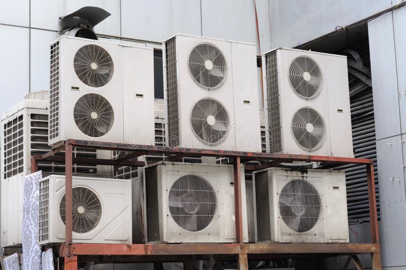 Large AC Units stock photo. Image of wattage, conditioning - 5579912