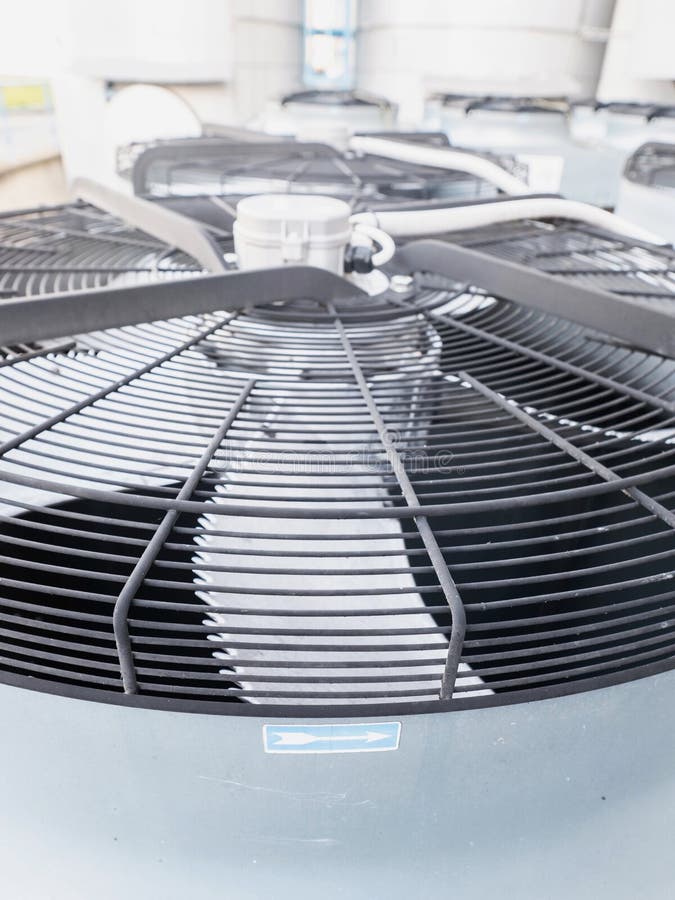 Air Conditioner Unit Fan. Air Conditioning System Stock Photo - Image ...