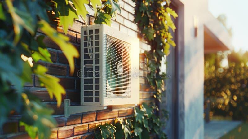 Air Conditioner Unit Installed Outside a Building, Possibly for ...