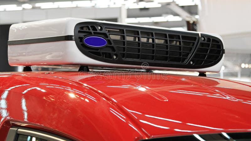Vehicle Rooftop AC stock image. Image of mounted, cold - 149791259