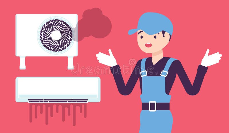 Broken Air Conditioner Stock Illustrations – 371 Broken Air Conditioner ...