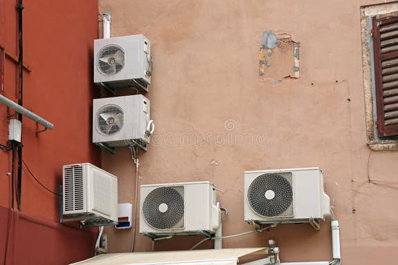 Air Conditioner Units stock image. Image of fixture - 152339481