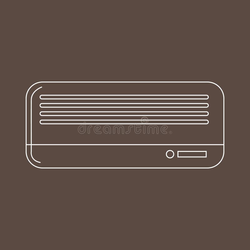 Air Conditioner. Vector Illustration Decorative Design Stock Vector ...