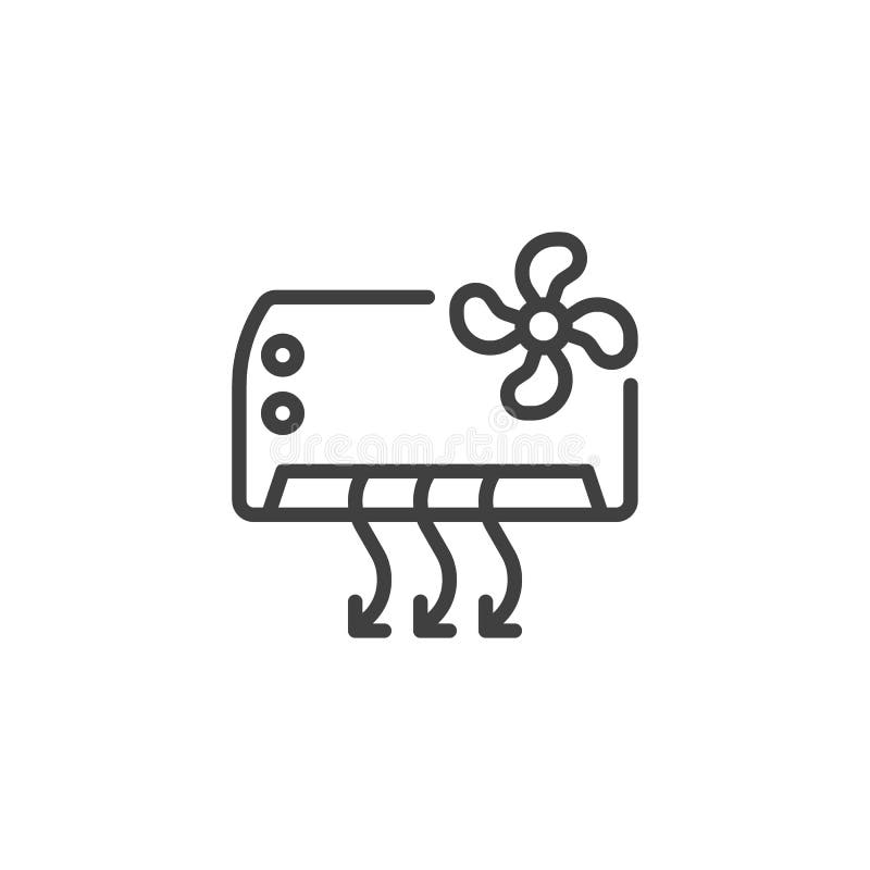 Air Conditioner Off Mode Vector Icon Stock Vector - Illustration of ...