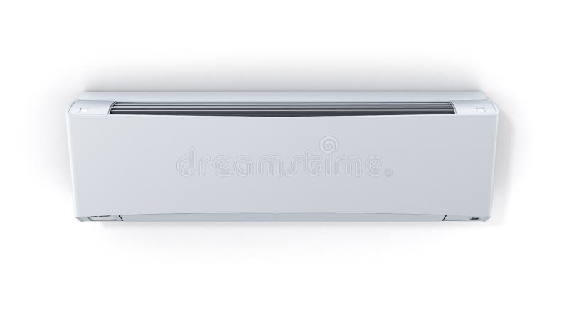 Air Conditioner Front View on Black Gradient Background 3d Stock ...