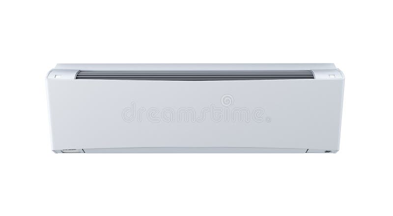 Air Conditioner Front View on Black Gradient Background 3d Stock ...