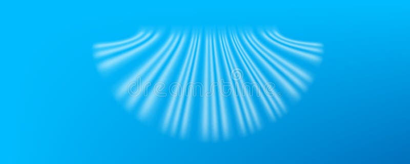 Air Conditioner Wind Flow Effect. Cool Fresh Air on Light Blue ...