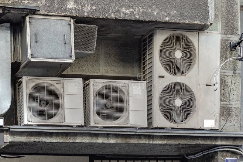 Air Conditioners External stock photo. Image of units - 241415002