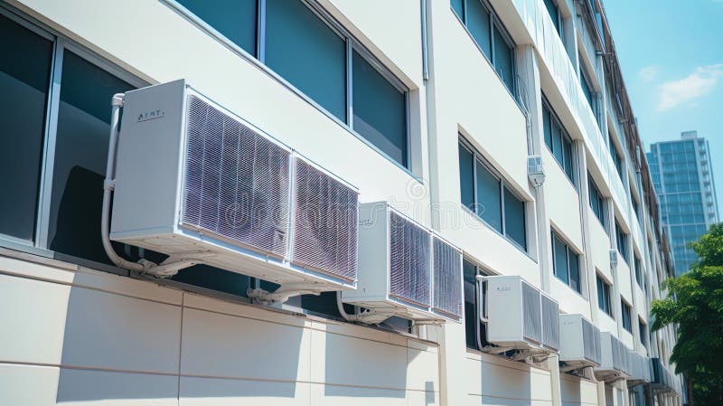Air Conditioners Installed on the Facade of the Building Stock ...