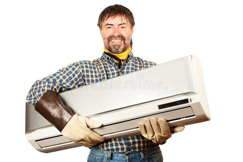 Air conditioning adjuster stock photo. Image of installing - 26069752