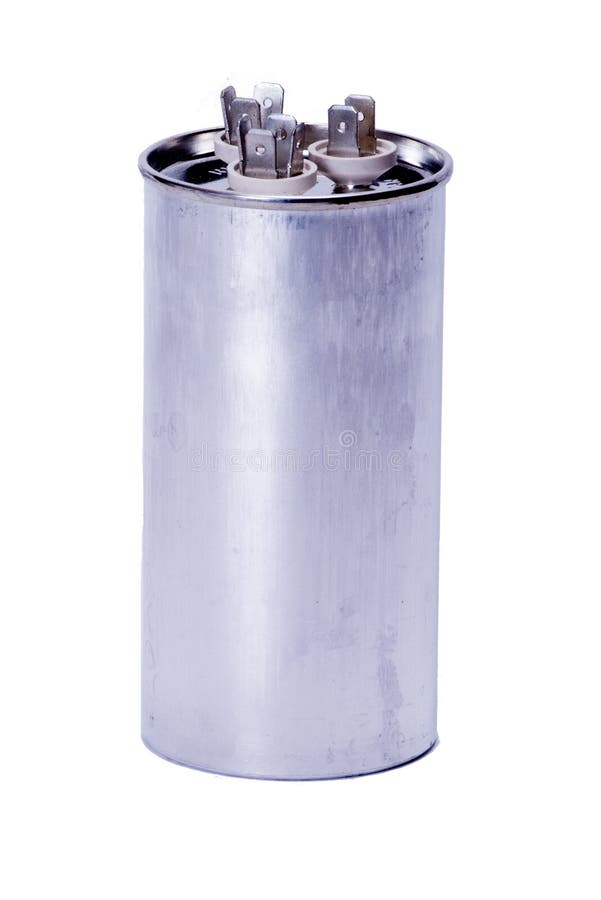 Air conditioning capacitor stock photo. Image of dual - 36967372