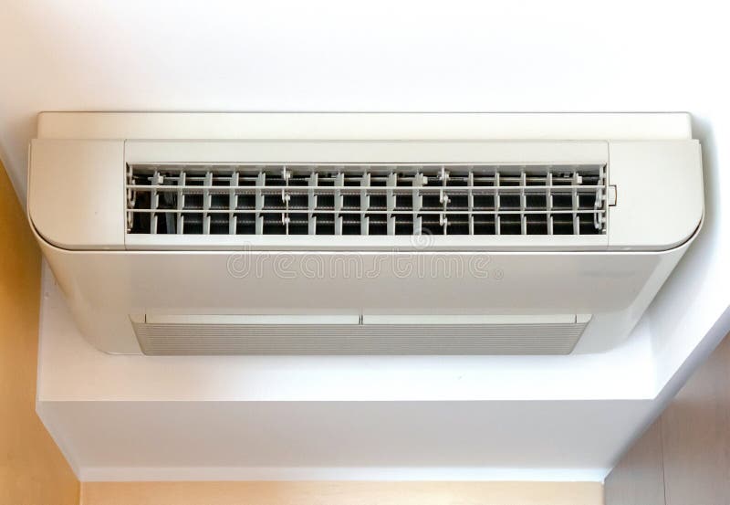 Air Conditioning on Ceiling Interior Stock Photo - Image of cool ...